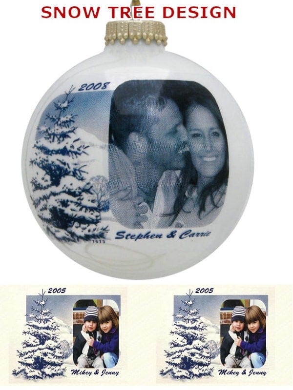 Personalized Acrylic Unbreakable Photo Ball Christmas Ornament ...