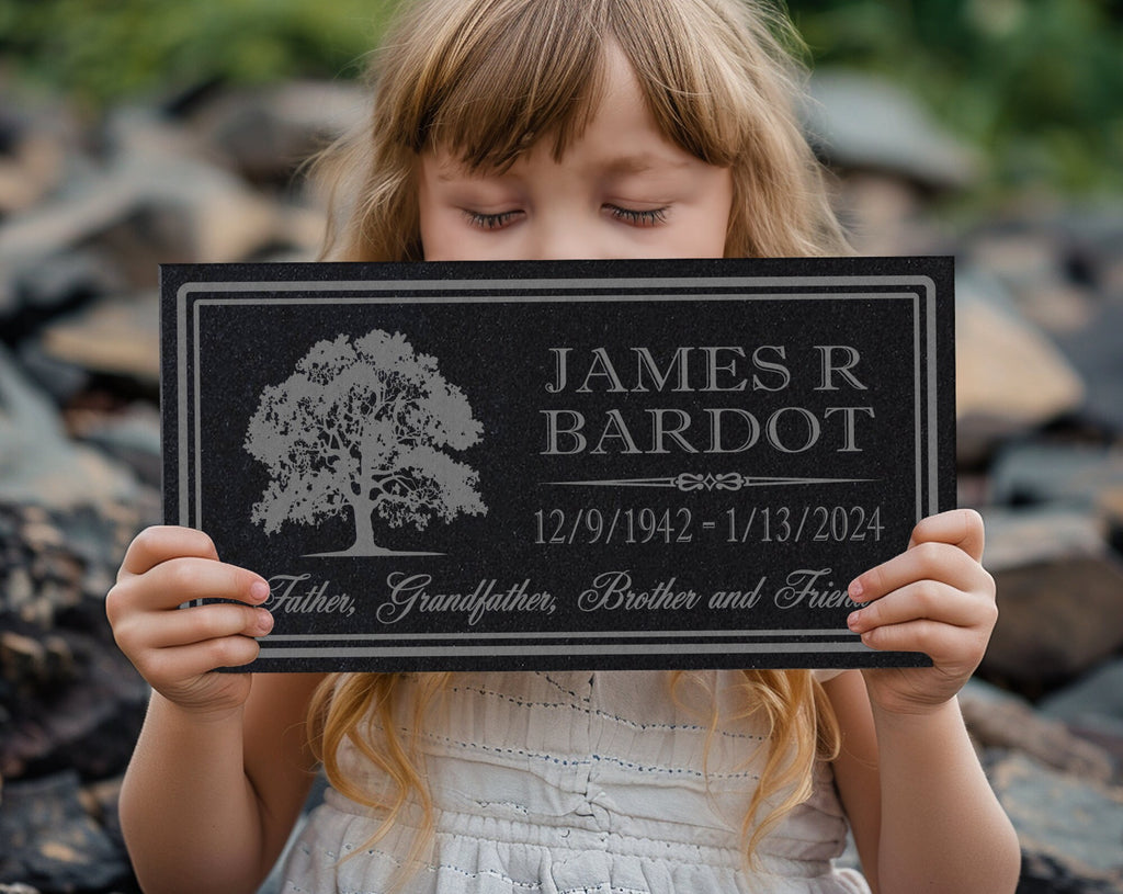 Personalized Memorial Stone for Loved Ones | Grave Marker, Burial Plaq ...