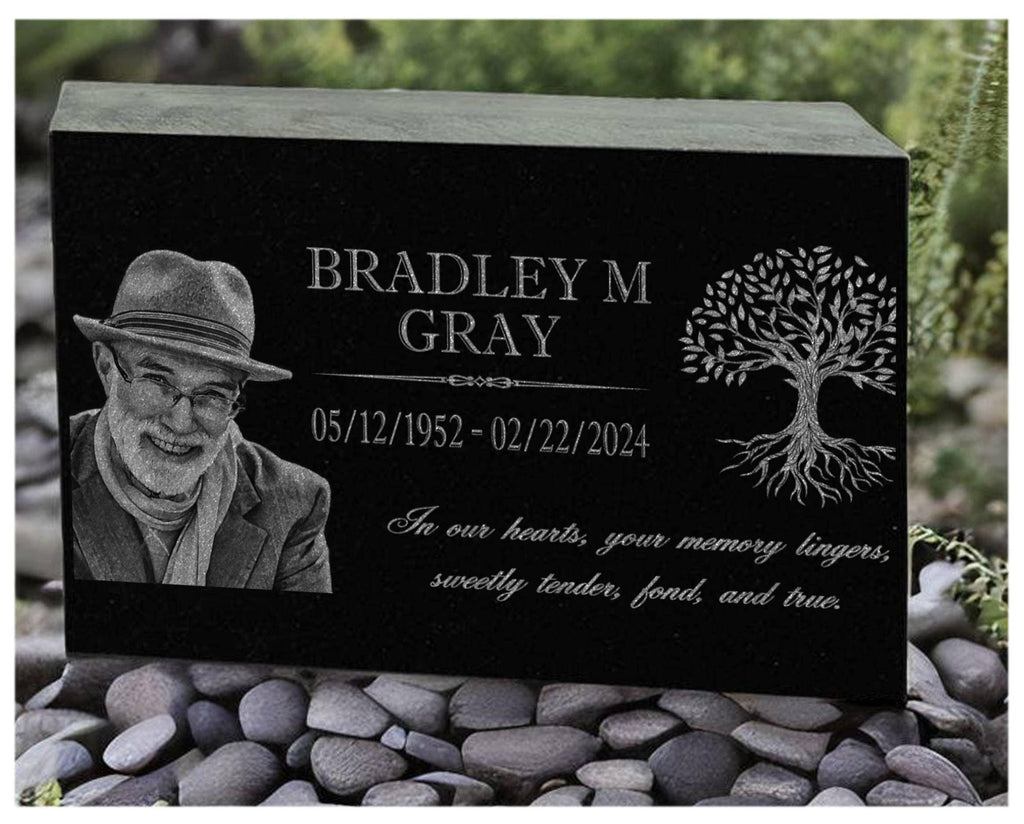 Personalized Memorial Stone for Loved Ones | Grave Marker, Burial Plaq ...