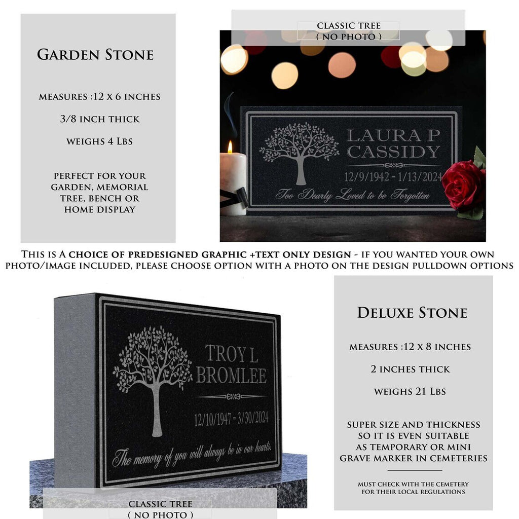 Personalized Memorial Stone for Loved Ones | Grave Marker, Burial Plaq ...