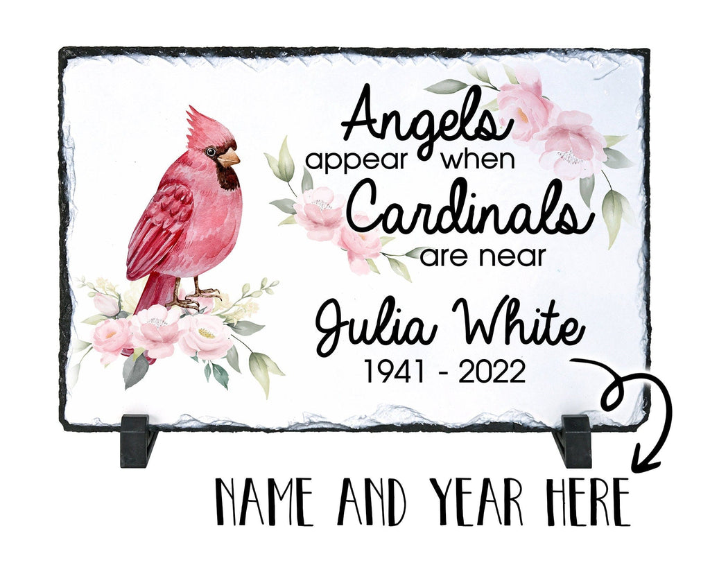 Cardinal Personalized Memorial Picture Granite Stone Custom Garden Rel ...